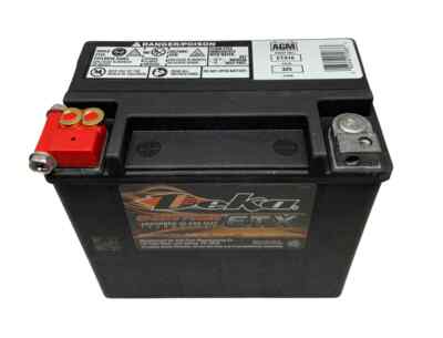 Deka Sports Power ETX16 AGM Battery - Made In USA -325 CCA-FedEx 2 Day ...