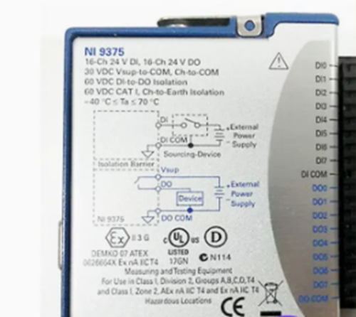 New In Box NATIONAL INSTRUMENTS NI-9375 Digital Input / Output Module ...