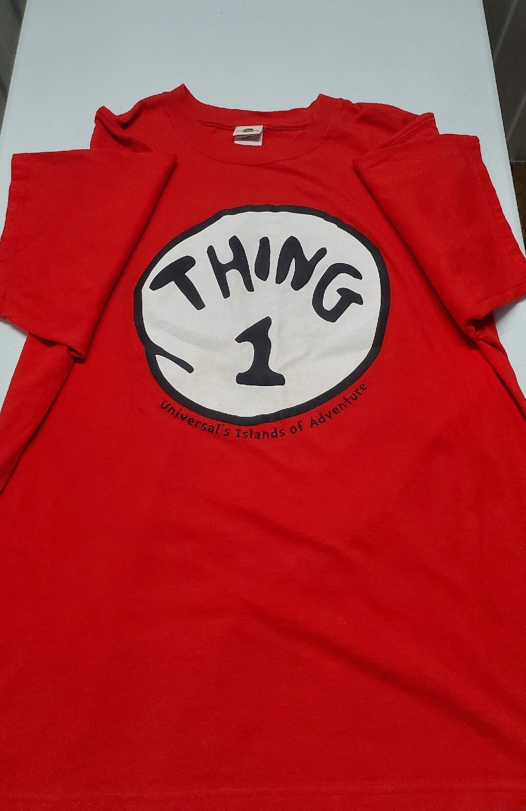 UNIVERSAL ORLANDO DR SUESS THING 1 RED/BLACK 100% COT… - Gem