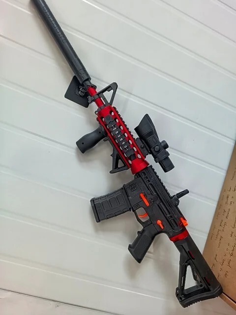 MODIFIED Gel Toy Nation Gel Blaster Ar-13 M416A Electric Outdoor Toy ...