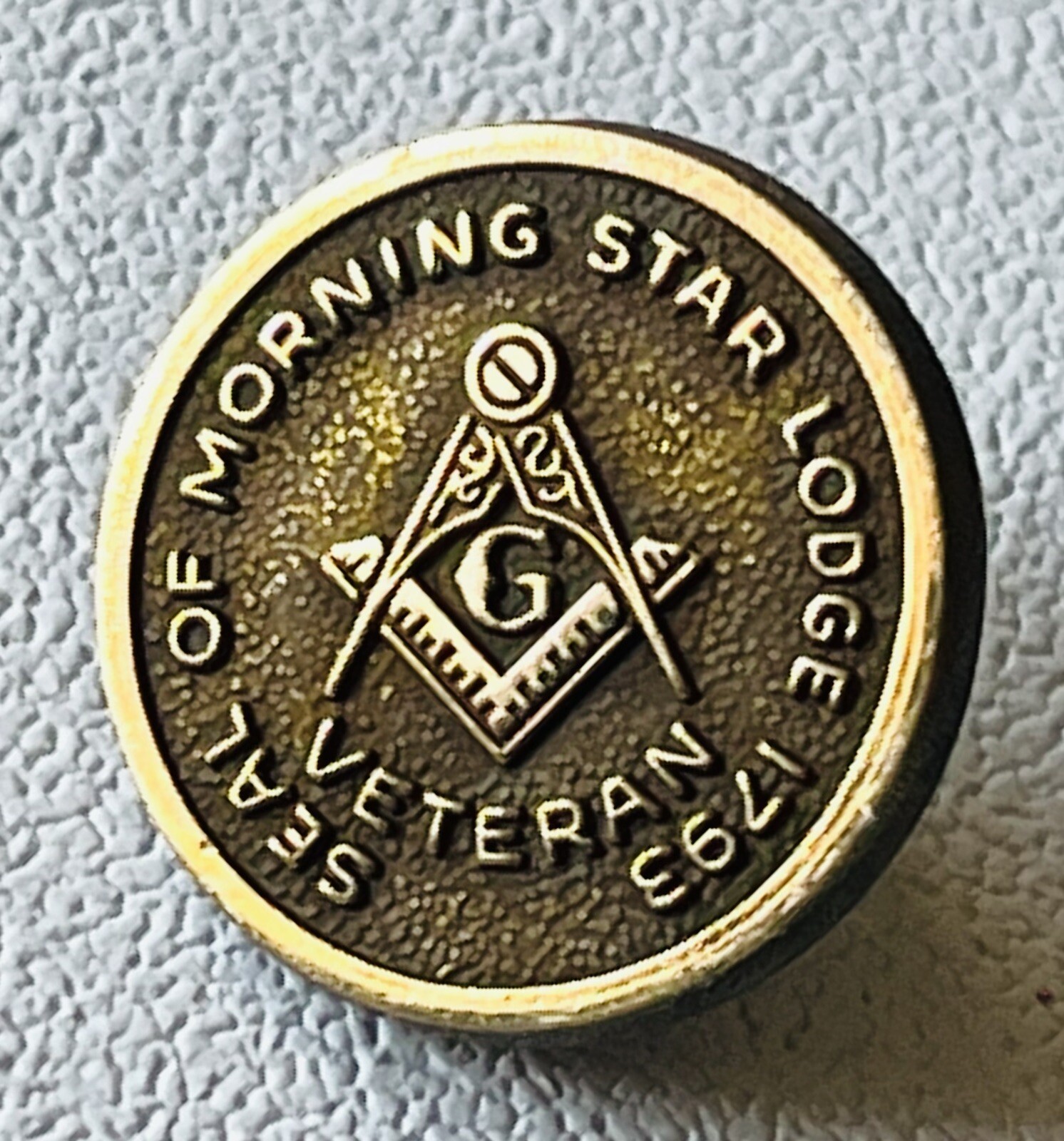 Vintage Masonic Veteran Seal of Morning Star Lodge 1793 Lapel Pin | eBay