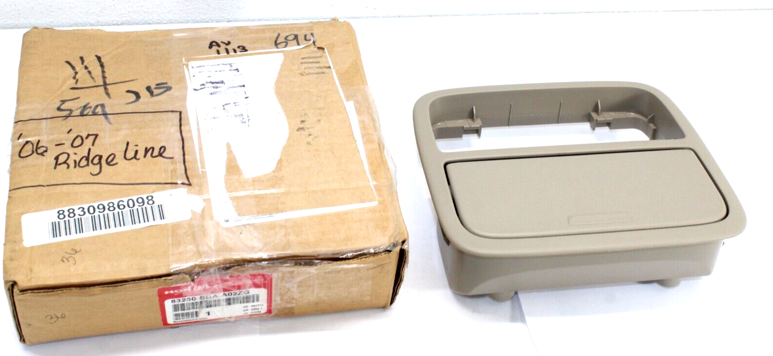 Honda Ridgeline 06-07 Overhead W/O Console Lamp Tray Beige, 83250-SDA ...