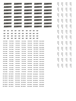 N Scale Container Decals. Schneider National. | eBay