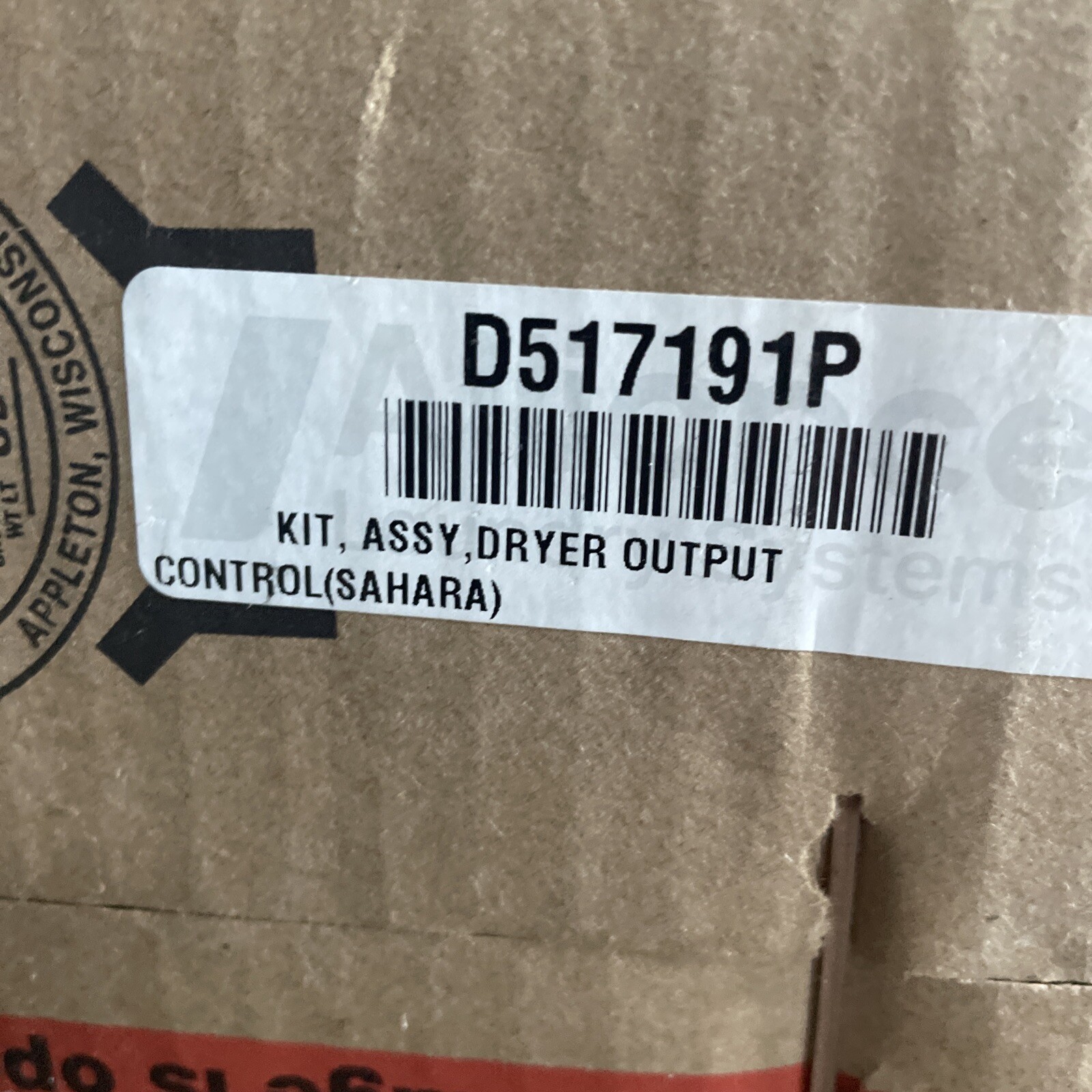 Brand New Alliance D517191P Speed Queen Kit Assembly Dryer Output ...