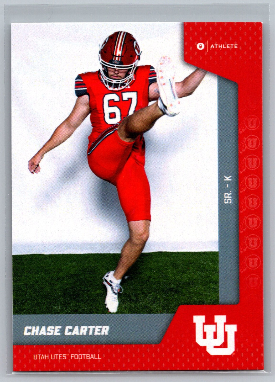 Chase Carter 2023 ONIT University of Utah Utes #11 Football Card RC ...