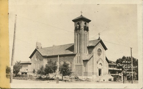 Casper Wyoming New Catholic Church St. Anthony's 1920s Postcard AZO ...
