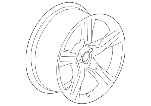 Genuine GM 20 Wheel Black w\/Red Stripe 23333839 | eBay