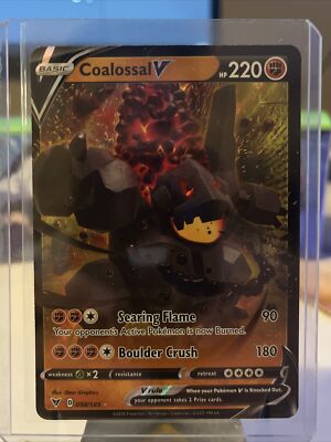 Pokémon TCG Coalossal V Vivid Voltage 098/185 Regular Ultra Rare NM | eBay