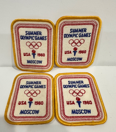 1980 USA Moscow Russia Summer Olympic Games Patch Lot 4 Rare Vintage ...