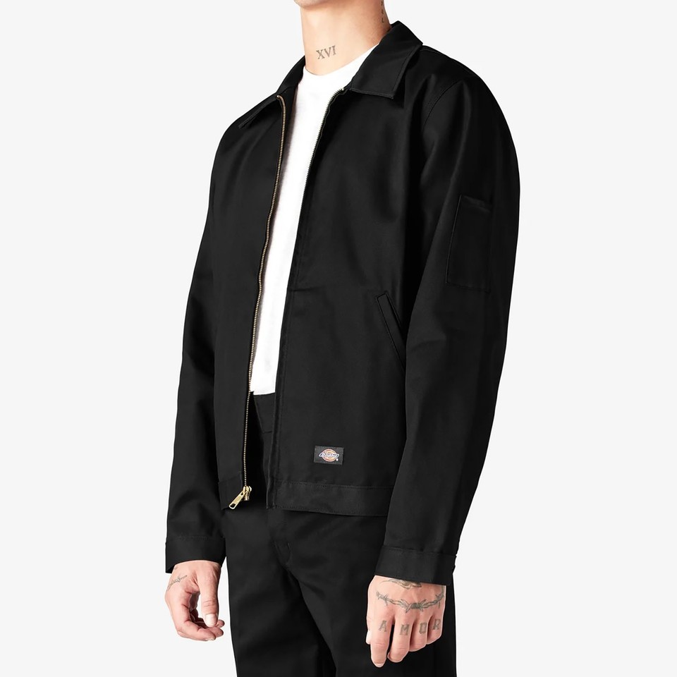 Dickies Men's JT75 Unlined Eisenhower Zip Up Work Jacket S-5XL | eBay
