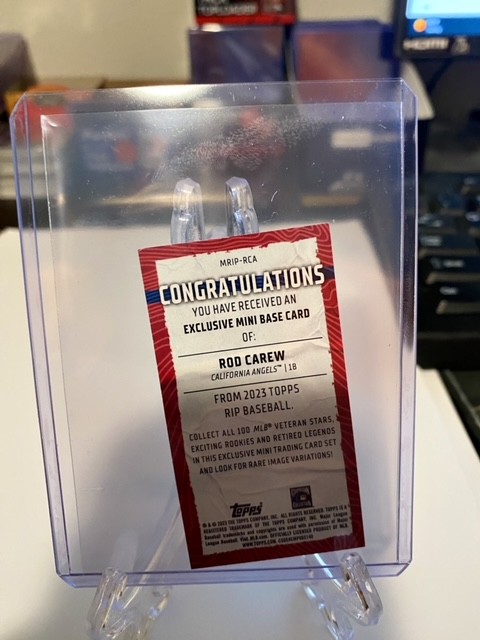 Rod Carew 2023 Topps Rip Mini Aqua 40/40 California Angels | eBay