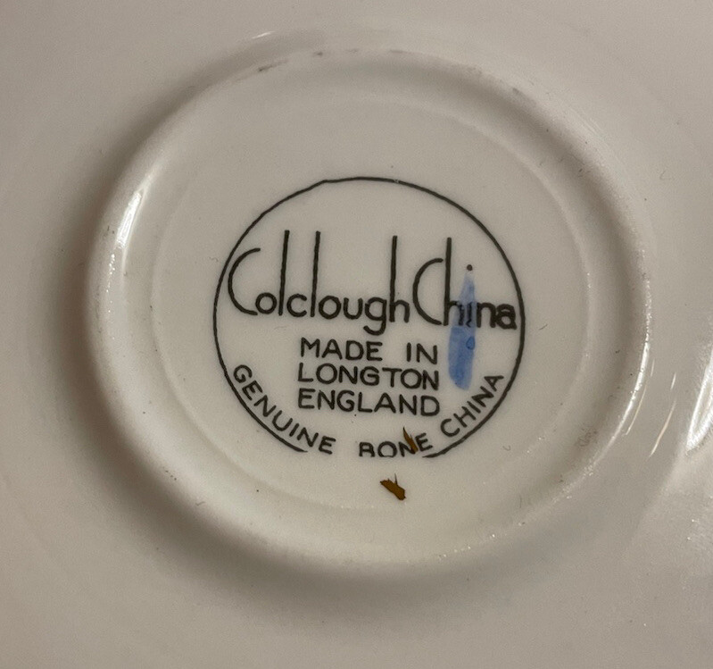 Colclough Tea Cup and Saucer CRINOLINE LADY IN THE GARDEN Bone China ...