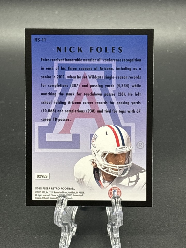 2012 Fleer Retro Rookie Sensation Nick Foles Rookie Card R27953 | eBay