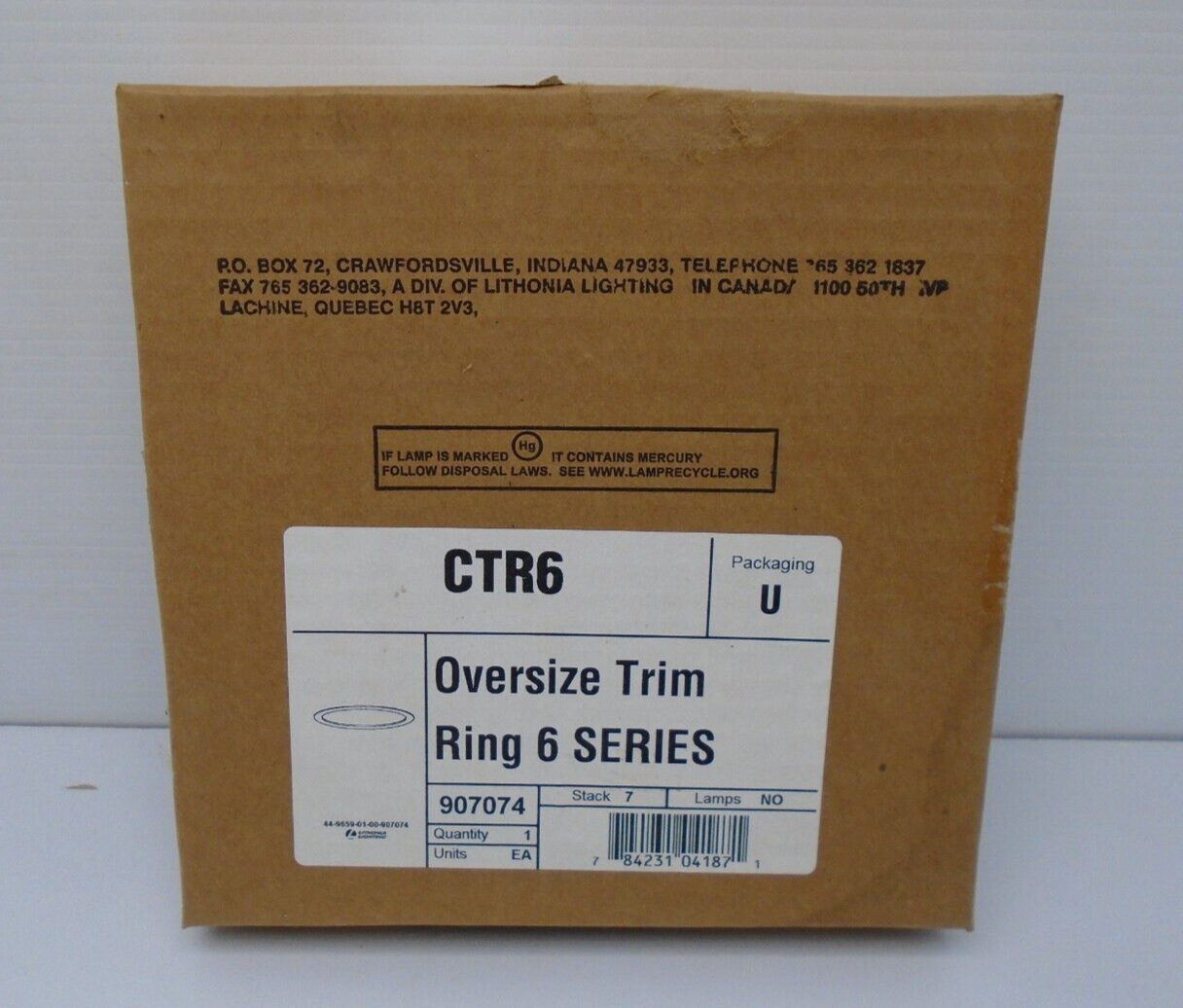 Lithonia Lighting CTR6 Oversize Trim Ring #386KZ | eBay