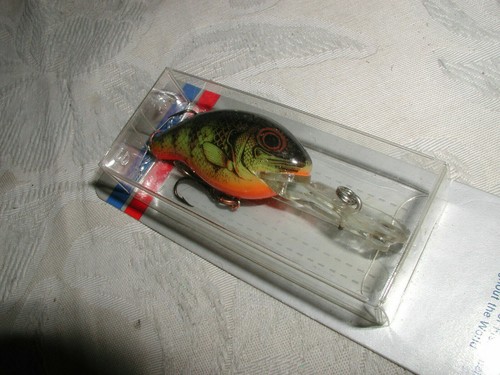 VINTAGE REBEL DOUBLE-DEEP WEE"R"CRANKBAIT LURE NATURALIZED PERCH;NewOS ...