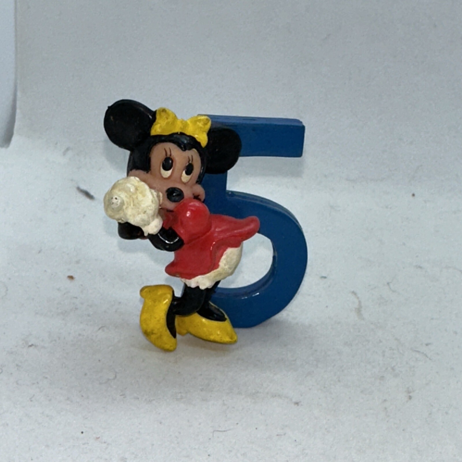 Applause Disney Collectible Minnie Mouse Number 5 Figure Cake Topper ...