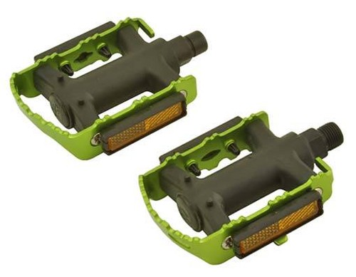 New! Bicycle Alloy Fixie Pedals Alloy/Nylon 9/16" Green. | eBay