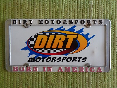 Vintage Dirt Motorsports Born in America LICENSE PLATE FRAME | eBay