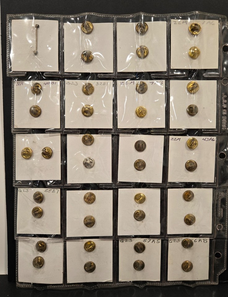 Lot of 20 U.S. Army DUI Insignia Pins – ADA, Artillery, Coast Artillery ...