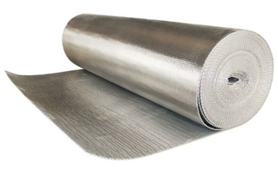 Bubble Cushioning Wrap Padding Insulated Foil Packaging Roll, 39" W x ...