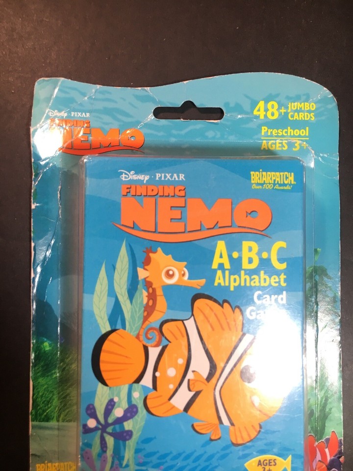 Finding Nemo ABC Alphabet Card Game Ages 3+ By Briarpatch HTF New ...