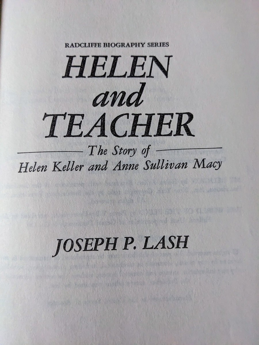 Helen And Teacher Joseph P Lash