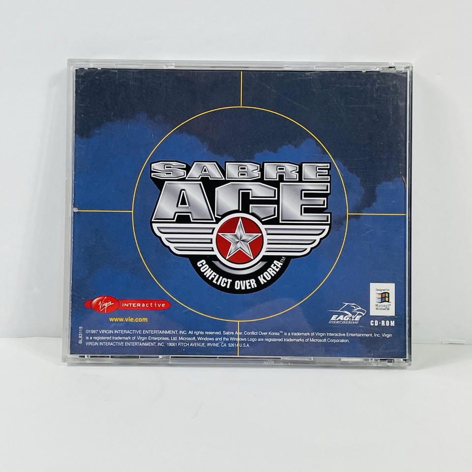 Sabre Ace Conflict Over Korea 1997 PC CD-ROM Video Game for Windows 95 | eBay