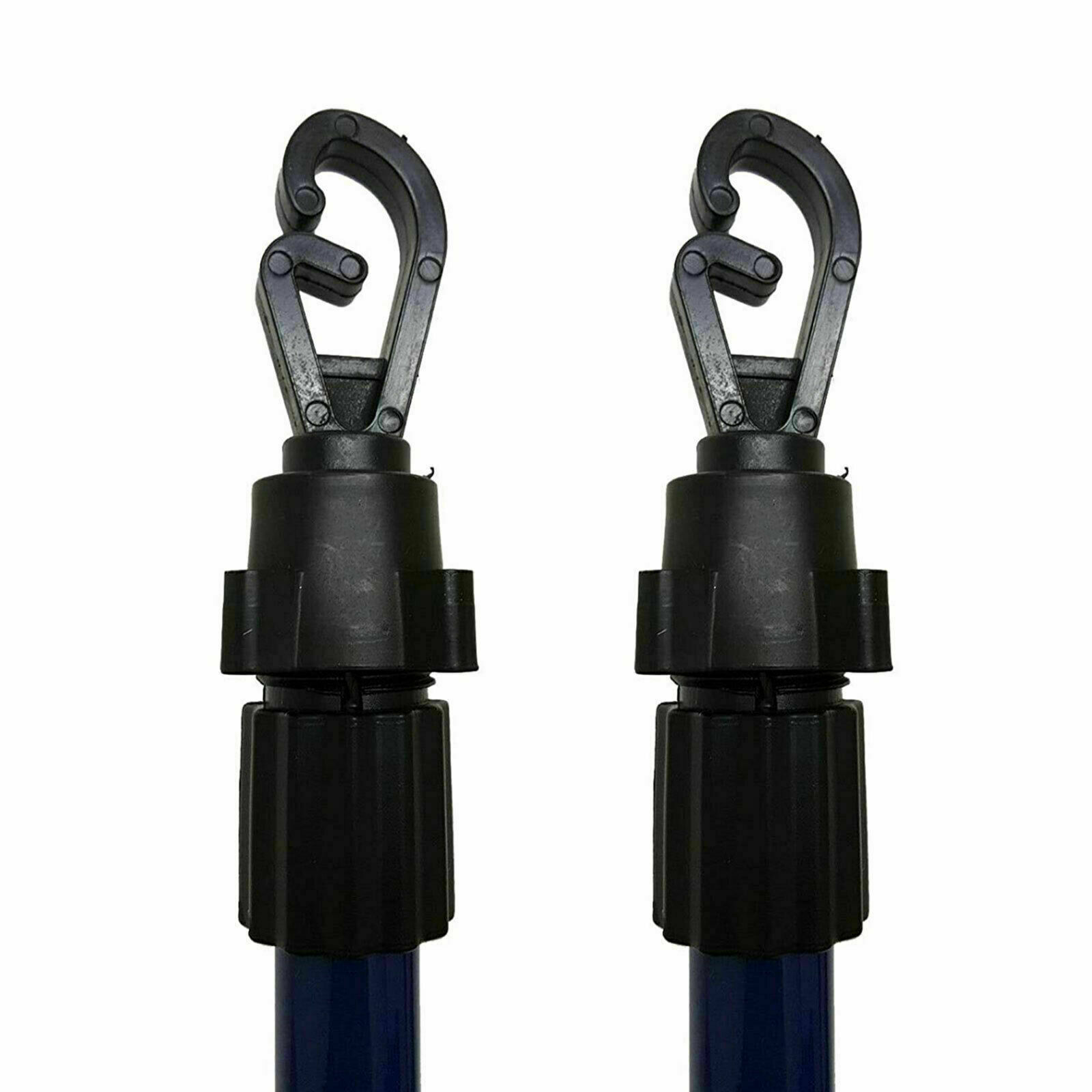 3x Telescopic Clothes Line Prop 2.4m Heavy Duty Washing Prop Line ...