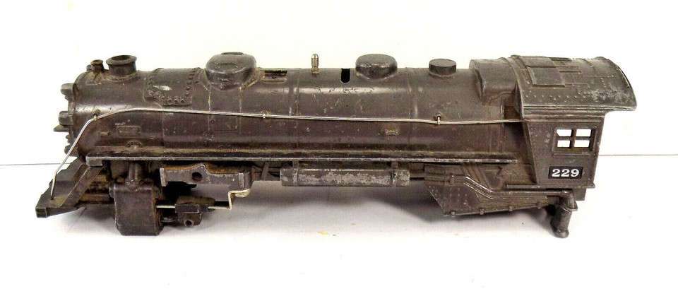 VTG / O SCALE / LIONEL ? / LOCOMOTIVE #229 / DIE-CAST / SHELL / HTF ...