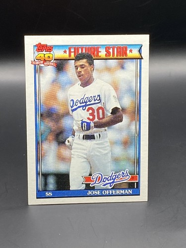 1991 Topps - Jose Offerman - Future Star Rookie #587 | eBay