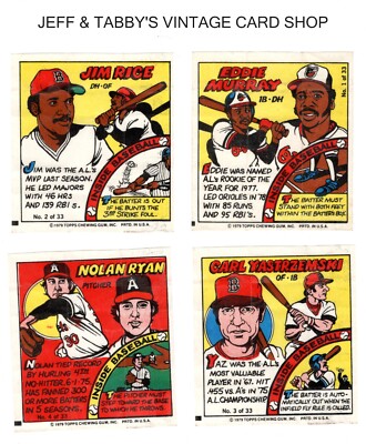 1979 TOPPS BASEBALL COMICS / SEE DROP DOWN MENU FOR COMIC YOU WILL ...