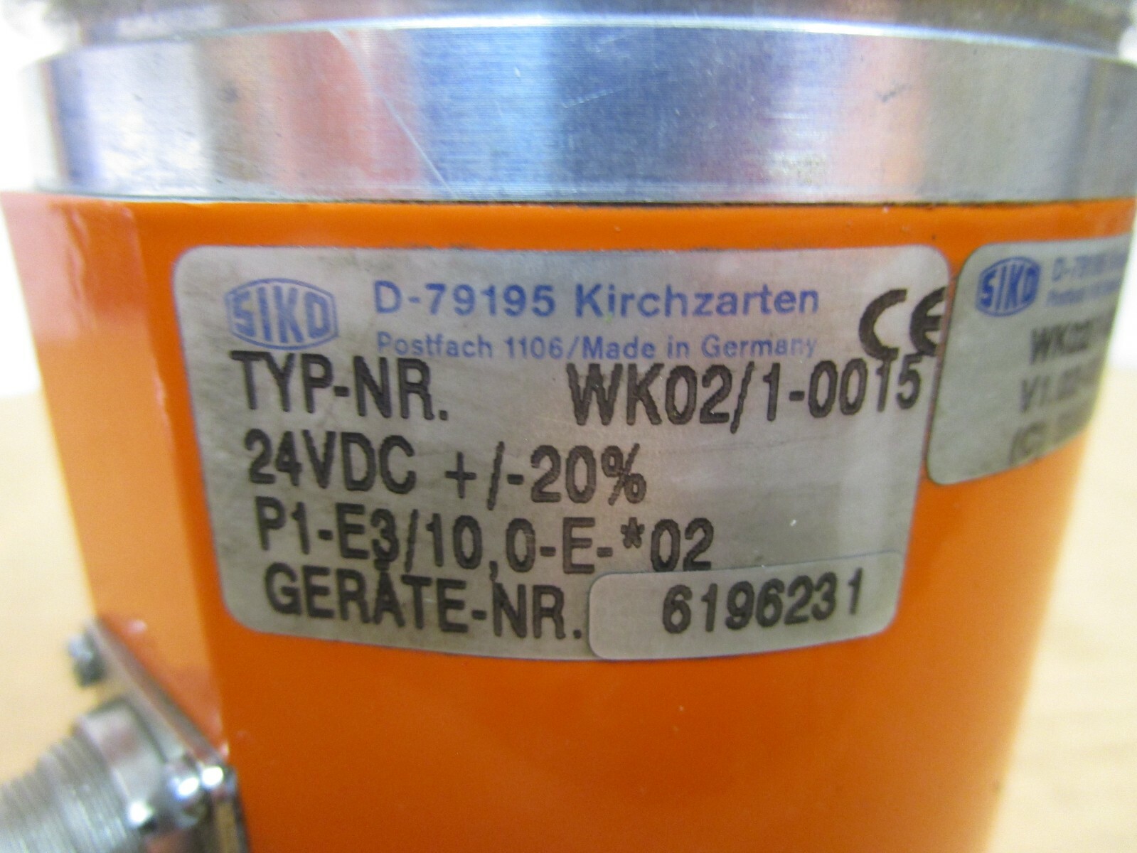 SIKO D-79195 ENCODER WK02/1-0015 24VDC | eBay