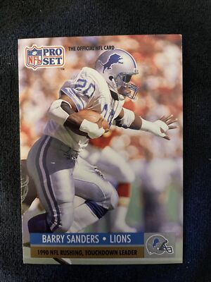 sports cards barry sanders pro set 1991 | eBay