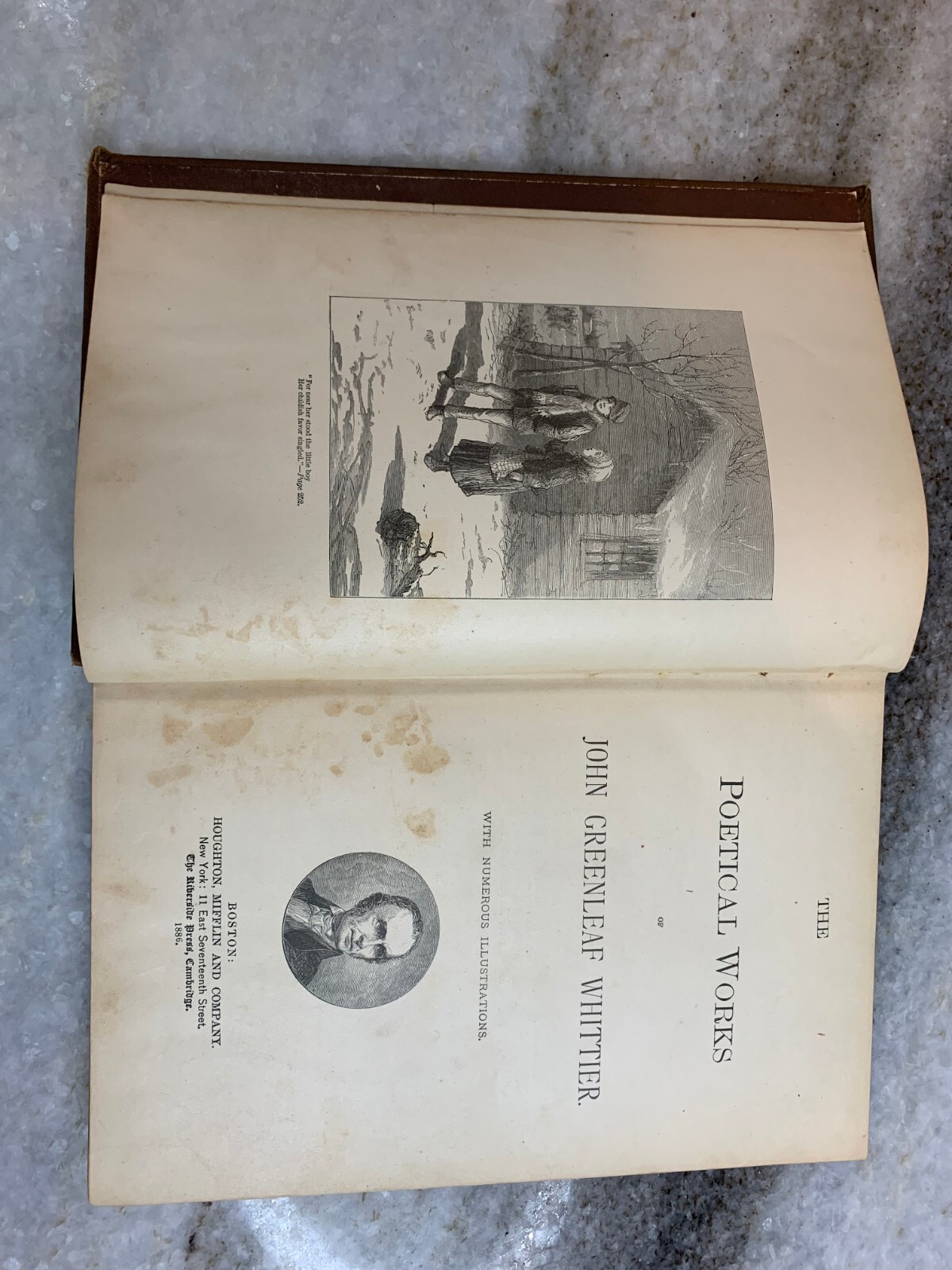 Antique 1886 Ornate Gilded Embossed Victorian Book THE POETICAL WORKS ...
