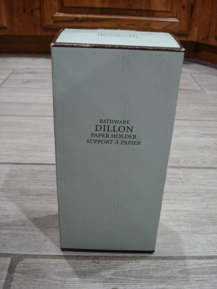 NIB Restoration Hardware Dillon Tissue Holder Polished Chrome toilet ...