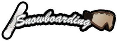 Snowboarding Sport Topper, scrapbook border sticker 4x12" Scrapbook ...