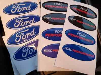 Ford performance oval stickers emblem decal, fits AirAid intakes Ford ...