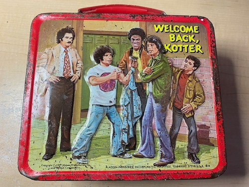welcome back kotter lunch box aladdin 1977 metal gabe caplin travolta ...