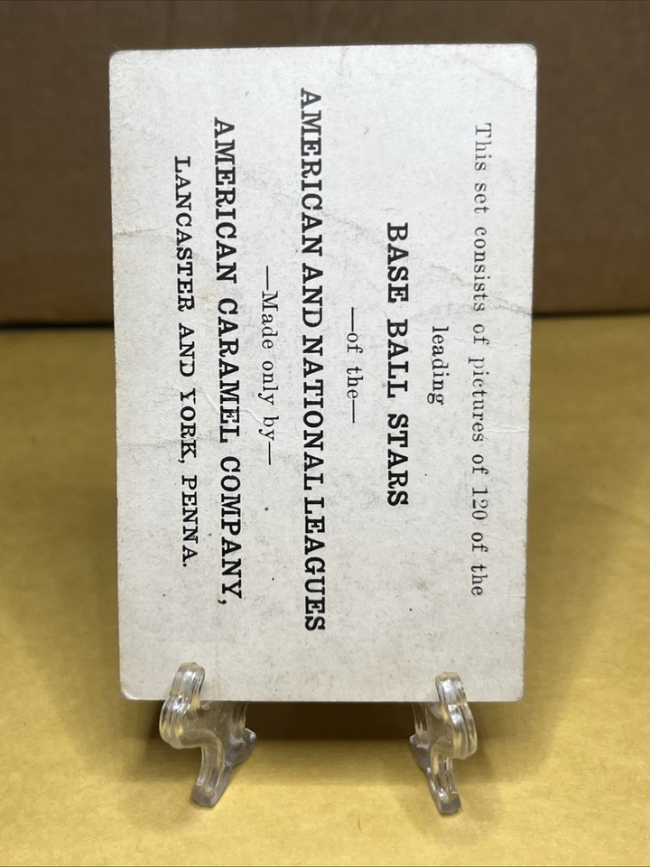 1922 American Caramel E121 Joe Oeschger Series Of 120 Boston Nationals ...