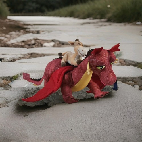 Universal Studios Plush Toy 4D Shrek DONKEY & DRAGON Stuffed 2021 ...
