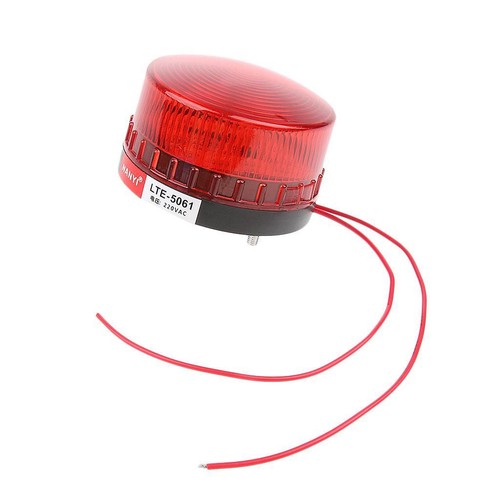 Red+Blue LED Light Warning Flash Emergency Signal Round Shaped ...