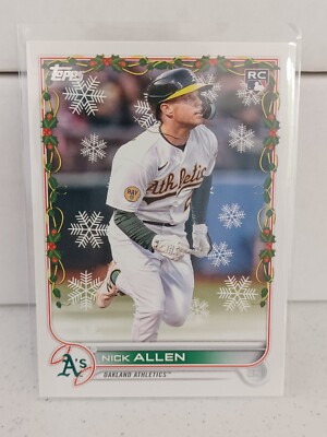 2022 Topps Holiday Baseball Nick Allen Rookie RC #HW38 Oakland ...