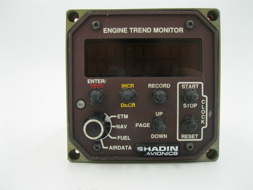 Shadin Avionics Engine Trend Monitor ETM Remote Display and Recorder ...