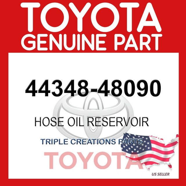 Genuine Toyota 44348-48090 Hose Oil Reservoir to Pump No.1 4434848090 ...
