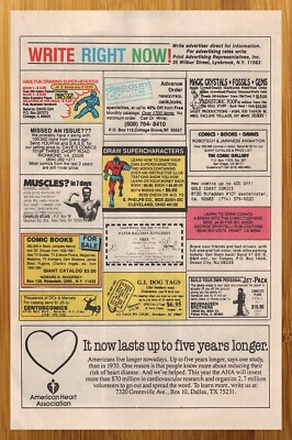 1992 Comic Book/American Heart Association Print Ad/Poster Charles ...