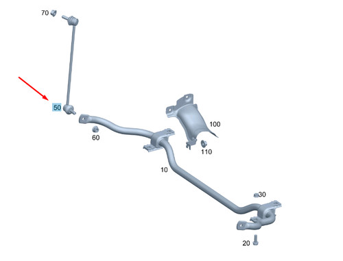 MERCEDES-BENZ VITO W447 FRONT LEFT TORSION BAR LINKAGE A4473200089 NO🇺🇸 ...