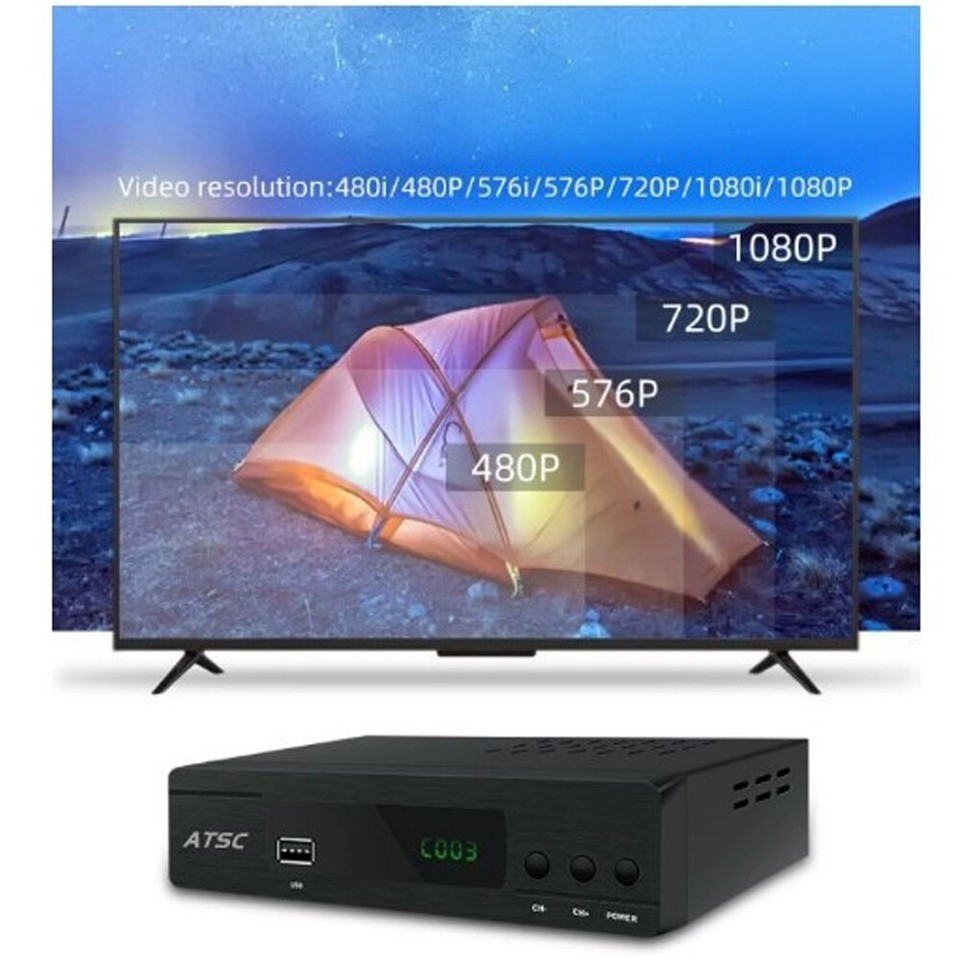 ATSC Digital TV Converter Terrestrial HD Digital Receiver Tuner Decoder ...