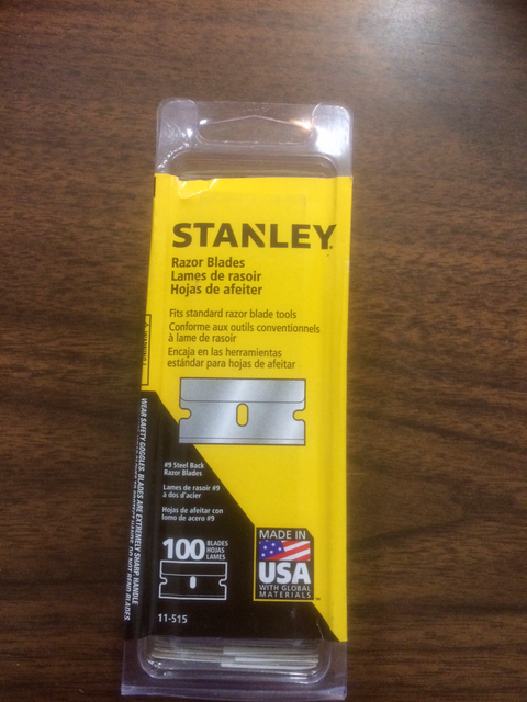 STANLEY SINGLE USE 1 1/2 NCH RAZOR BLADE 11-515 100PK NEW | eBay