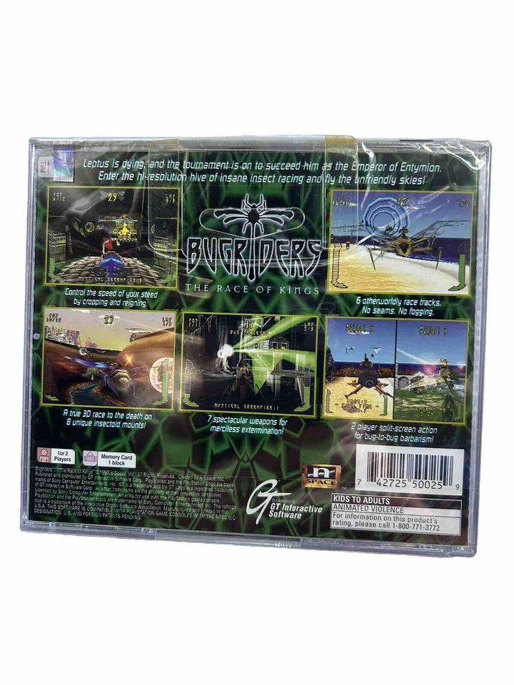 Bug Riders: The Race of Kings (Sony PlayStation 1, 1997) Factory Sealed ...