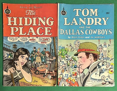 Lot Of 2 Spire Christian Comics The Hiding Place Tom Landry & Dallas ...